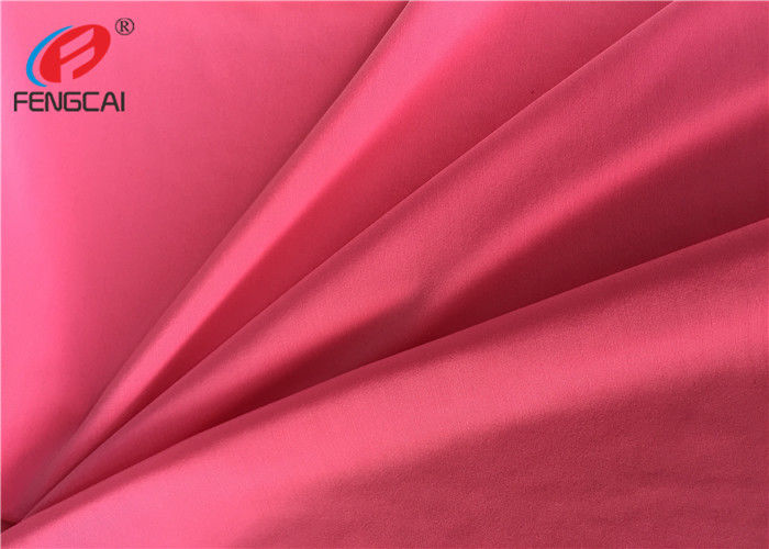Super Soft Silk Breathable Polyester Spandex Fabric , Plain Dyed Lycra ...