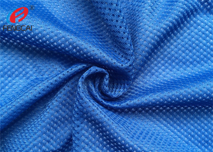 100% Polyester Textile Brushed Sports Mesh Fabric , Mesh Lining Fabric ...