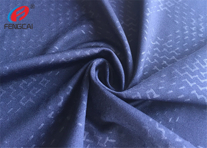 4 Way Lycra Weft Knitted Fabric Embossed Polyester Spandex Fabric For ...