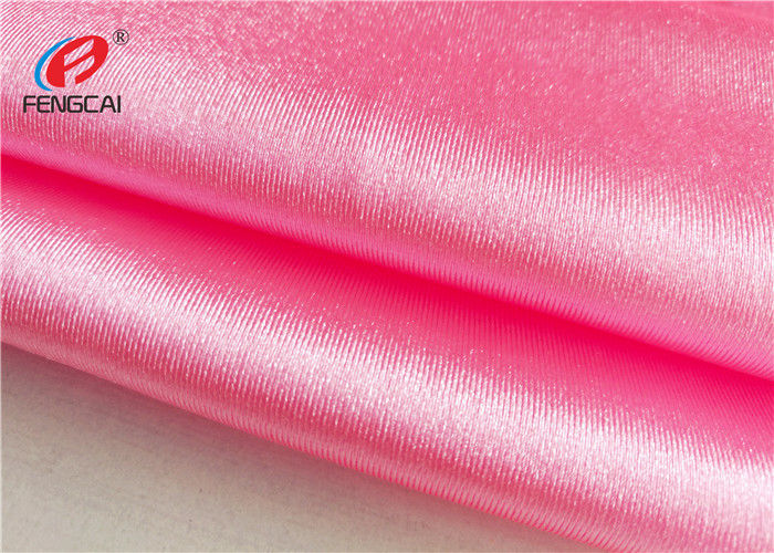 Shiny Four Way Stretch Fabric , Elastic Polyestyer Spandex Textured ...