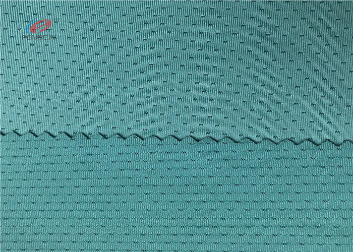 Blue Elastic Sports Mesh Fabric 95% Polyester 5% Spandex For Sportswear