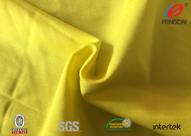 Semi - Dull Stretch Nylon Spandex Swimming Fabric For Bikini Tshirts