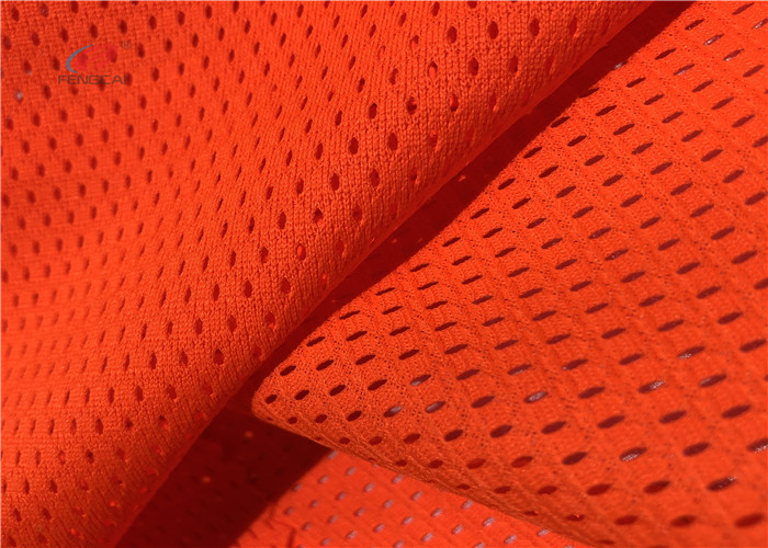 155cm 100gsm 1.5mm Fluorescent Mesh Fabric For Manufacturing Plant