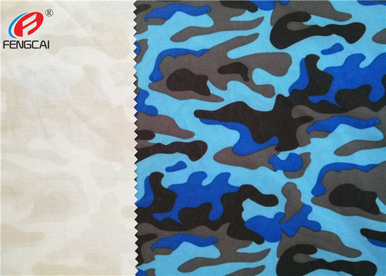 Disruptive Pattern Printed Polyester Spandex Fabric For Bags / Jacket ...