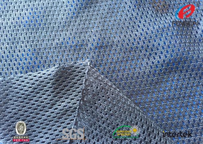 Breathable Sportswear Mesh Fabric , 100 Polyester Jersey Mesh Fabric ...