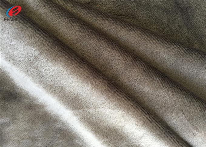 100 % Polyester Minky Cuddle Super Plush Fabric , Plain Minky Fleece Fabric