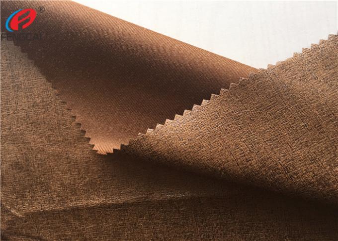 100% Polyester Bronzing Embossed Micro Suede Fabric For Upholstery