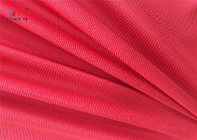 Shiny Solid Red Colour Four Way Stretch Fabric Nylon Lycra Spandex ...