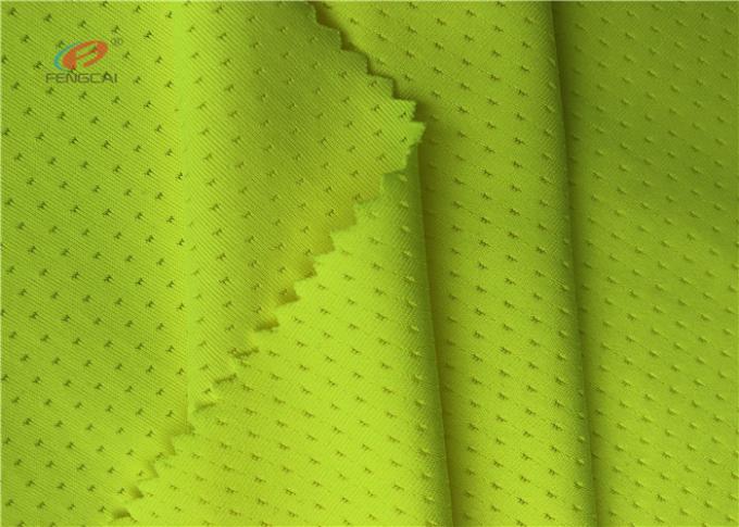 Blue Elastic Sports Mesh Fabric 95% Polyester 5% Spandex For Sportswear