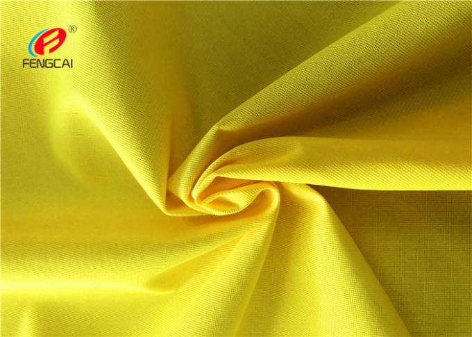 Yellow 120GSM Durable Reflective Fluorescent Material Fabric For Vest ...